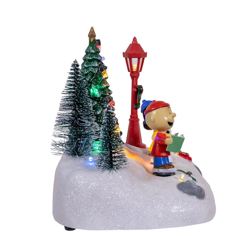 Kurt Adler 6-Inch Peanuts Battery-Operated Lighted Musical Carolers Table Piece | Wayfair